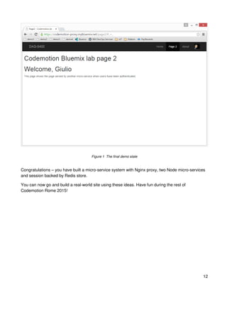 Codemotion rome 2015 bluemix lab tutorial -- Codemotion Rome 2015 | PDF