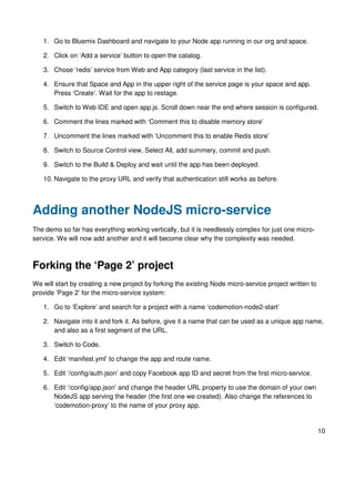 Codemotion rome 2015 bluemix lab tutorial -- Codemotion Rome 2015 | PDF