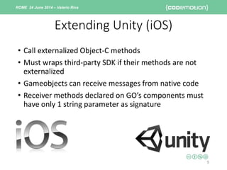 Avoid loss of hair while coding Unity3D plugins for mobile | PPT