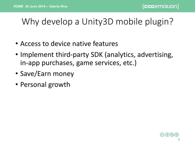 Avoid loss of hair while coding Unity3D plugin for mobile | PPT