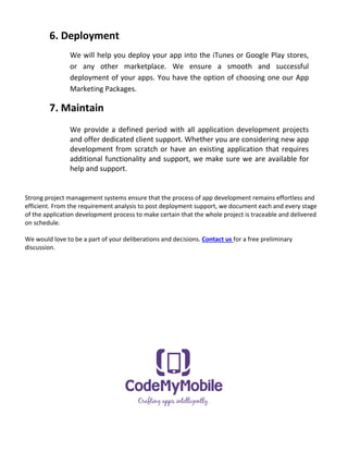 Mobile App Development- Project Management Process | PDF