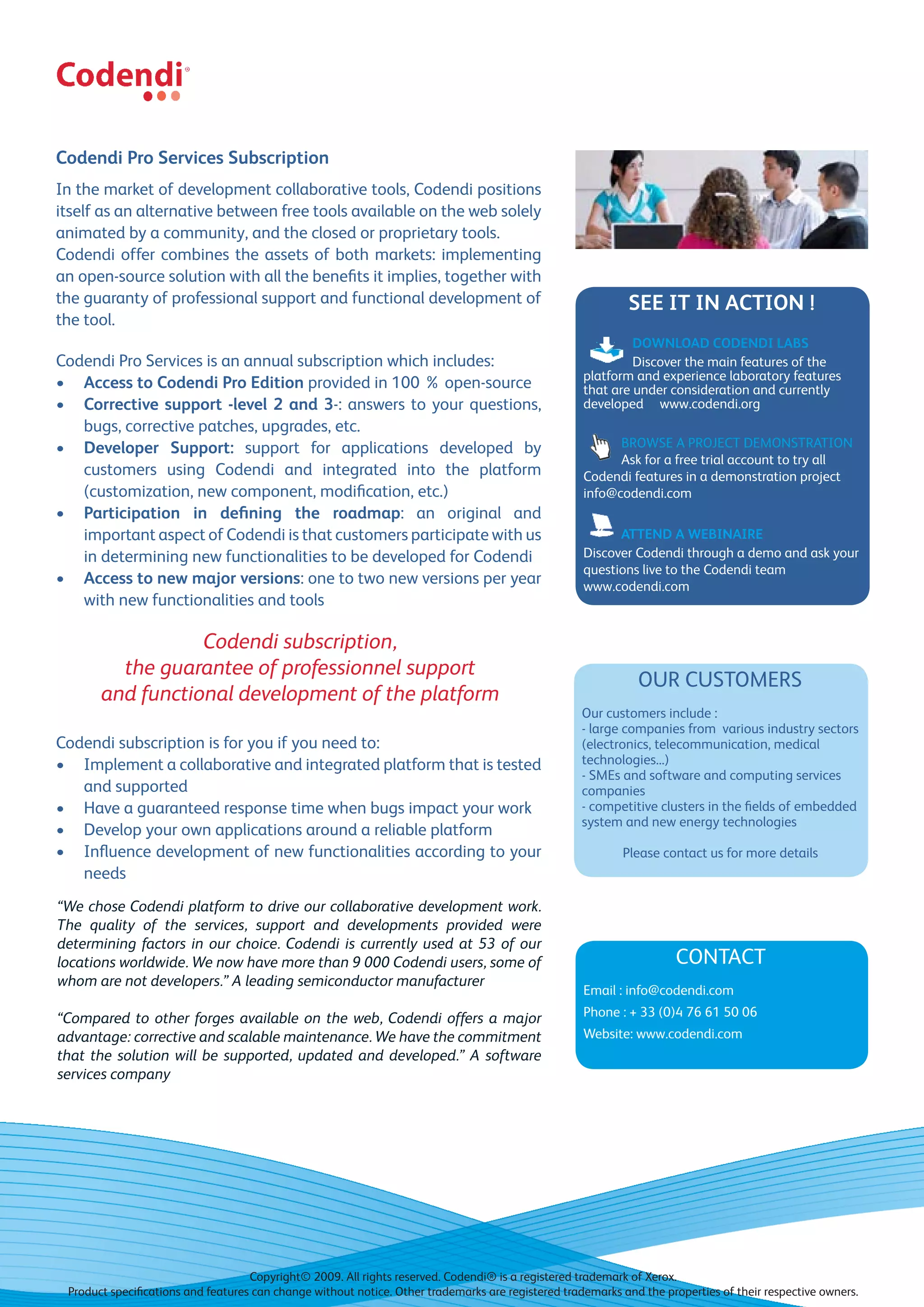Codendi Datasheet | PDF