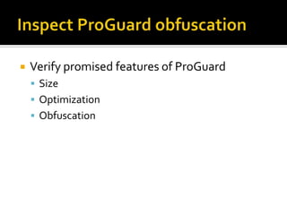 Code Obfuscation for Android & WP7 | PPT