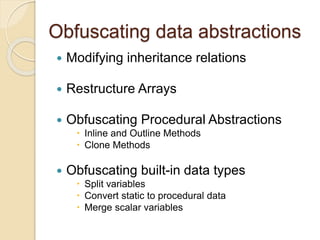 Code obfuscation | PPTX