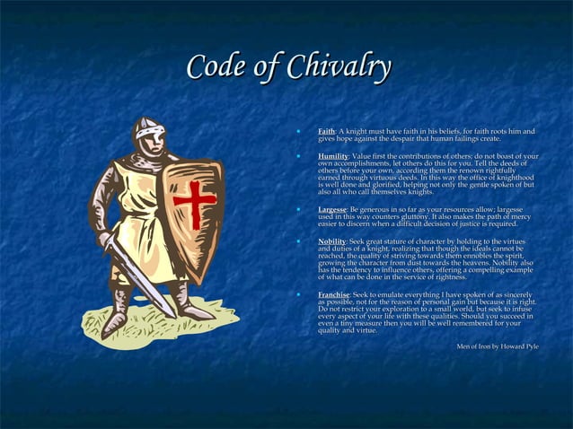 Code Of Chivalry | PPT