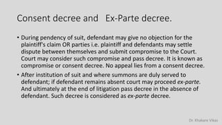 Code of civil procedure 1908 decree, order | PDF