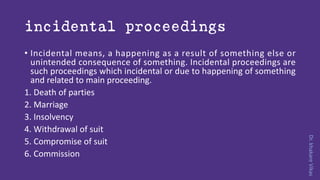 Code of civil procedure 1908 incidental proceedings | PDF