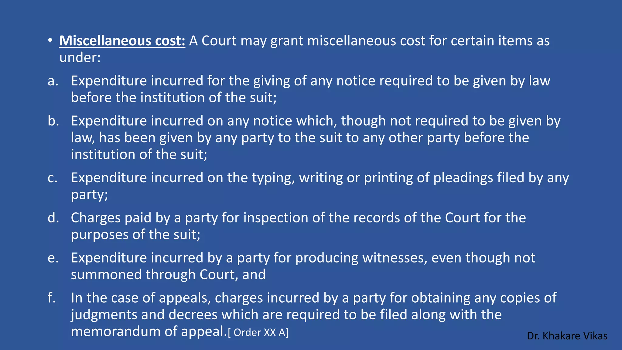 Code of civil procedure 1908 miscellaneous, interest,cost, exemption ...