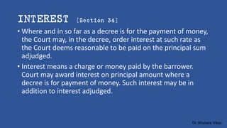 Code of civil procedure 1908 miscellaneous, interest,cost, exemption ...