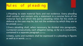 Code of Civil Procedure1908 Pleading Plaint & Written statement | PPTX ...