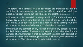 Code of Civil Procedure1908 Pleading Plaint & Written statement | PPTX | Law