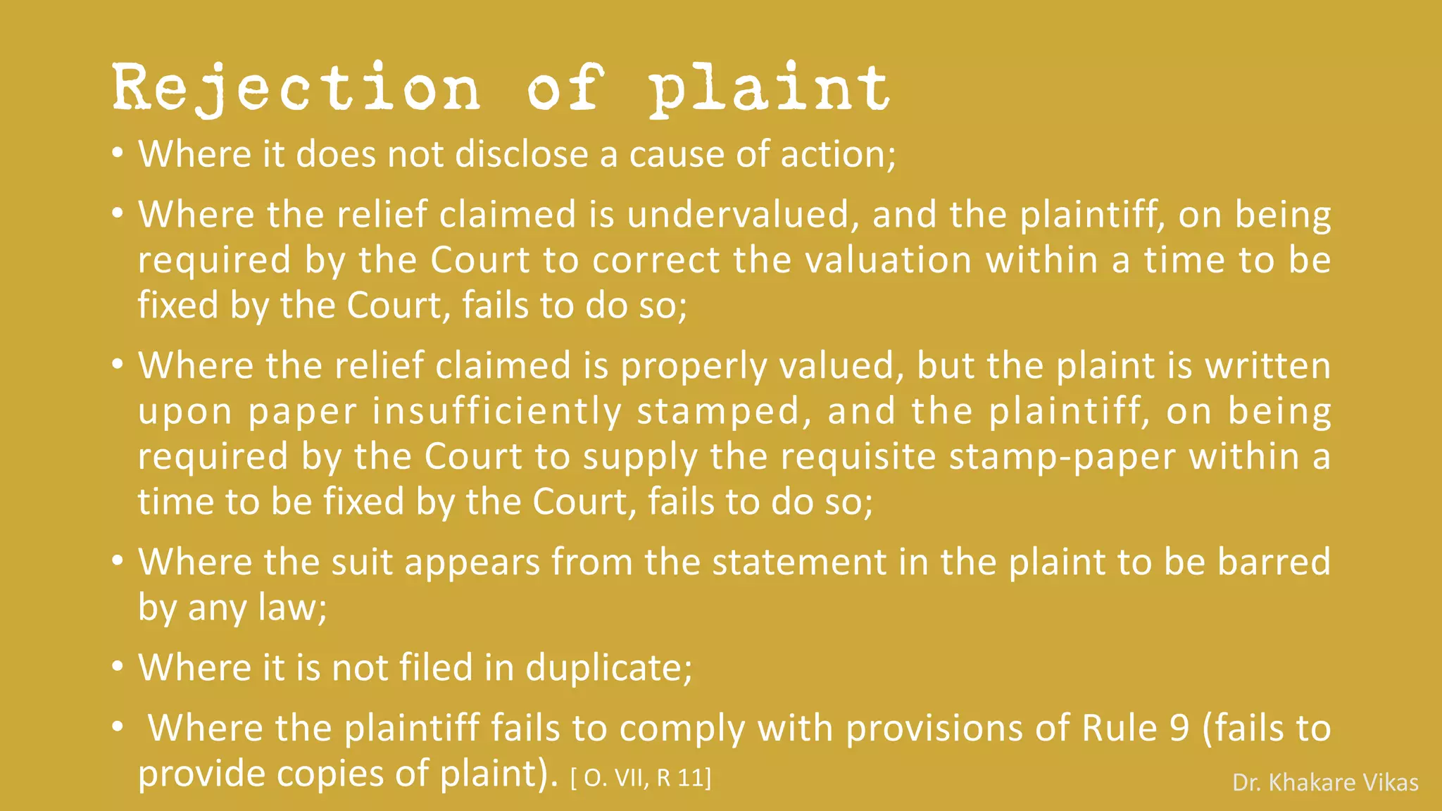 Code of civil procedure 1908 pleading plaint written statement | PDF