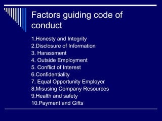 Code of conduct | PPT