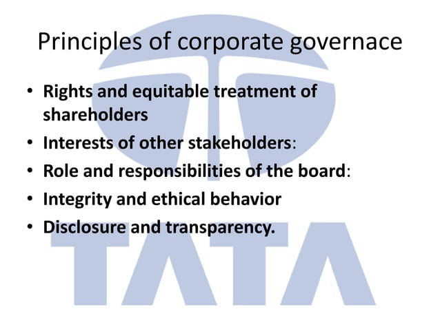 TATA MOTORS (code of conduct , corporate governance, csr) | PPTX