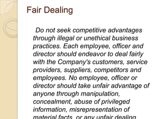 Code of conduct | PPT