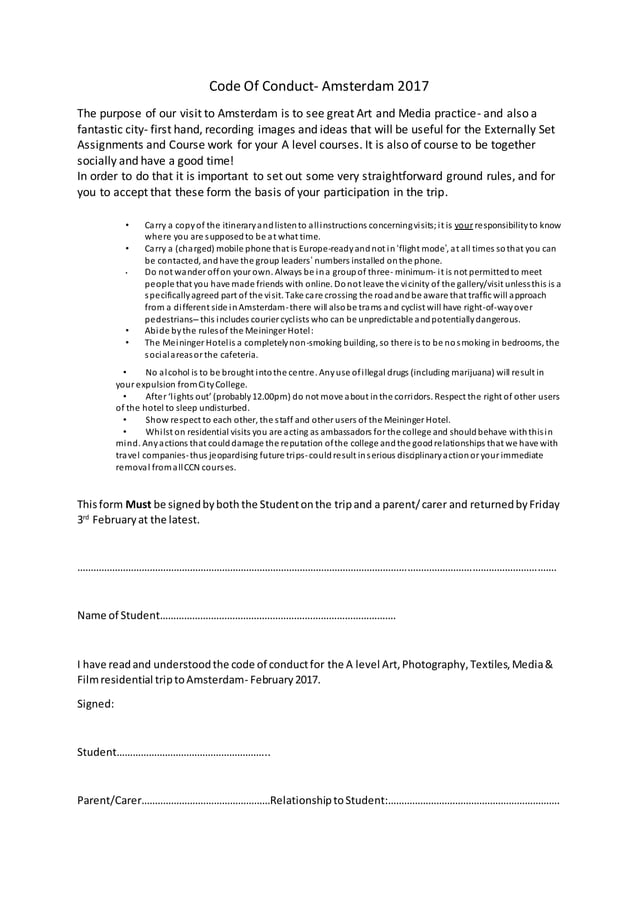 Code of conduct | PDF