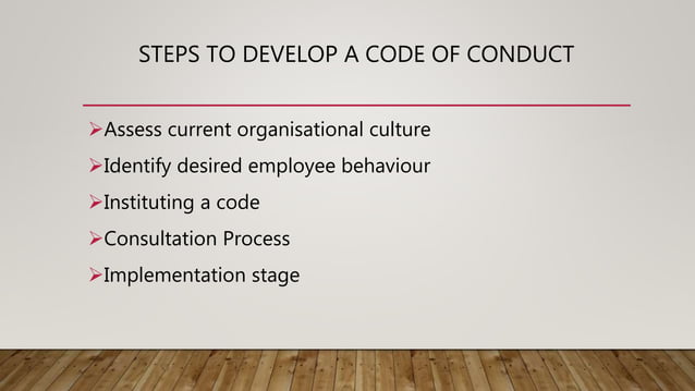 Code of conduct | PPTX