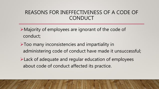 Code of conduct | PPTX