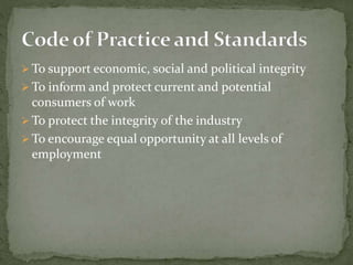 Code of Conduct - Code of Practice & Standards | PPTX
