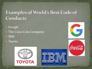 Code of Conduct - Code of Practice & Standards | PPTX