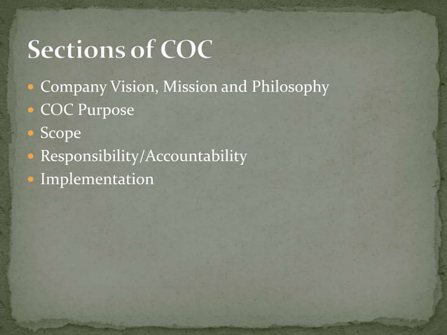 Code of Conduct - Code of Practice & Standards | PPTX