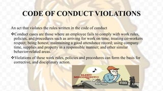 Code of conduct | PPTX