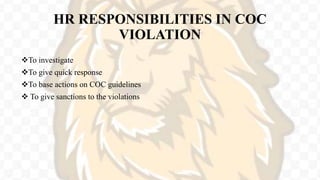 Code of conduct | PPTX
