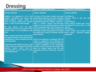 code of conduct for the student in a school | PPTX