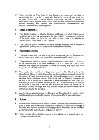 Code of conduct and Business Ethics | PDF