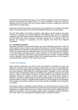 Code of conduct and Business Ethics | PDF