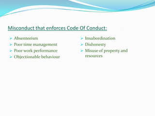 Code Of Conduct And Ethical Guidelines In Organisations (2) | PPT