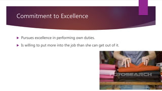 Code of conduct for a hospitality professional | PPTX