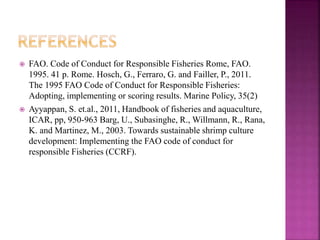 Code of conduct for responsible fishing | PPTX