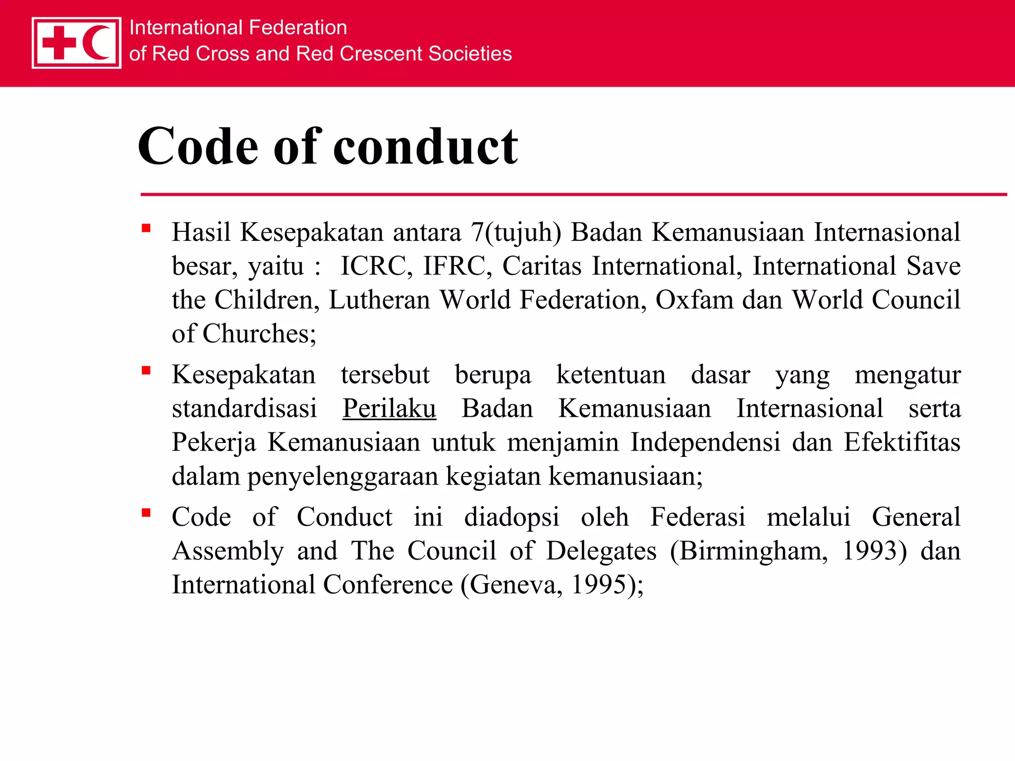 Code of conduct (indo) | PPT