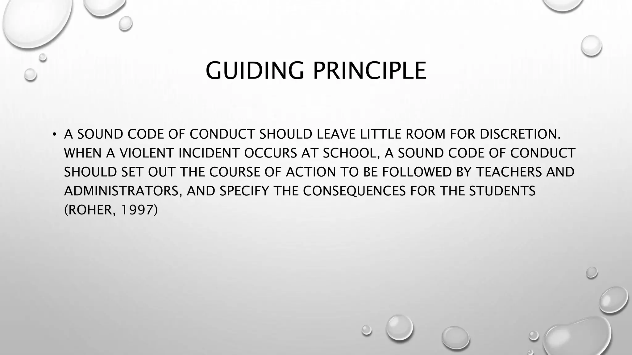 Making school codes of conduct more transparent | PPTX