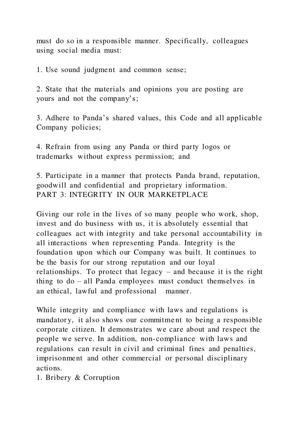 Code of ConductPageCode of Conduct2PART 1 INTRODUCTION | PDF