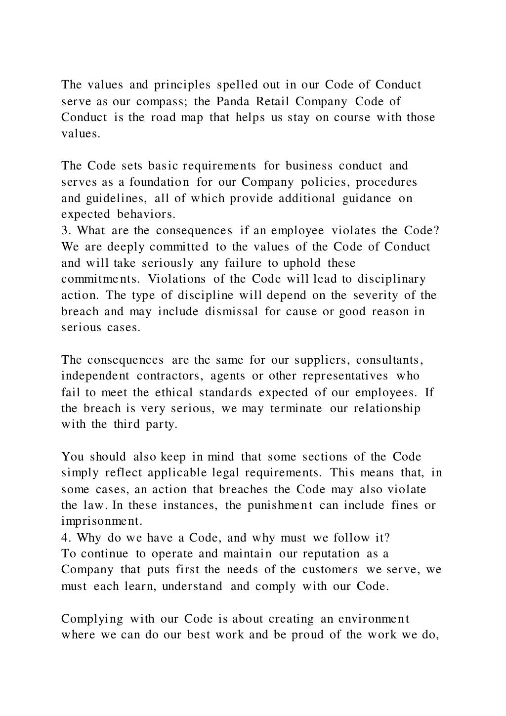 Code of ConductPageCode of Conduct2PART 1 INTRODUCTION | PDF