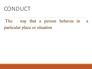 Code of conduct . | PDF