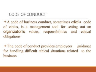 Code of conduct . | PDF
