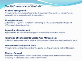 Celebrating 20 years of the Code of conduct for Responsible Fisheries ...