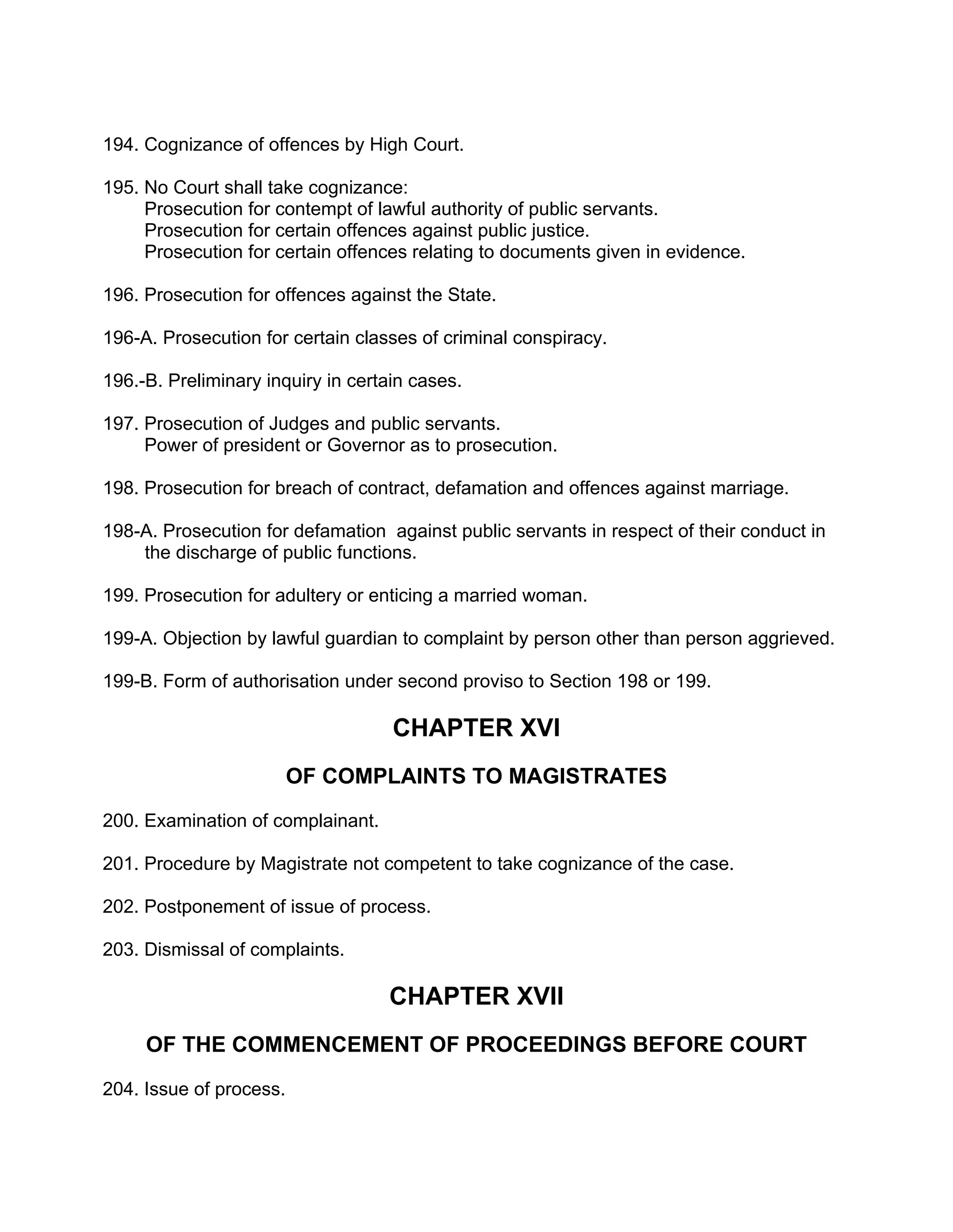 Code of criminal procedure 1898 | PDF | Crime & Harmful Acts to ...