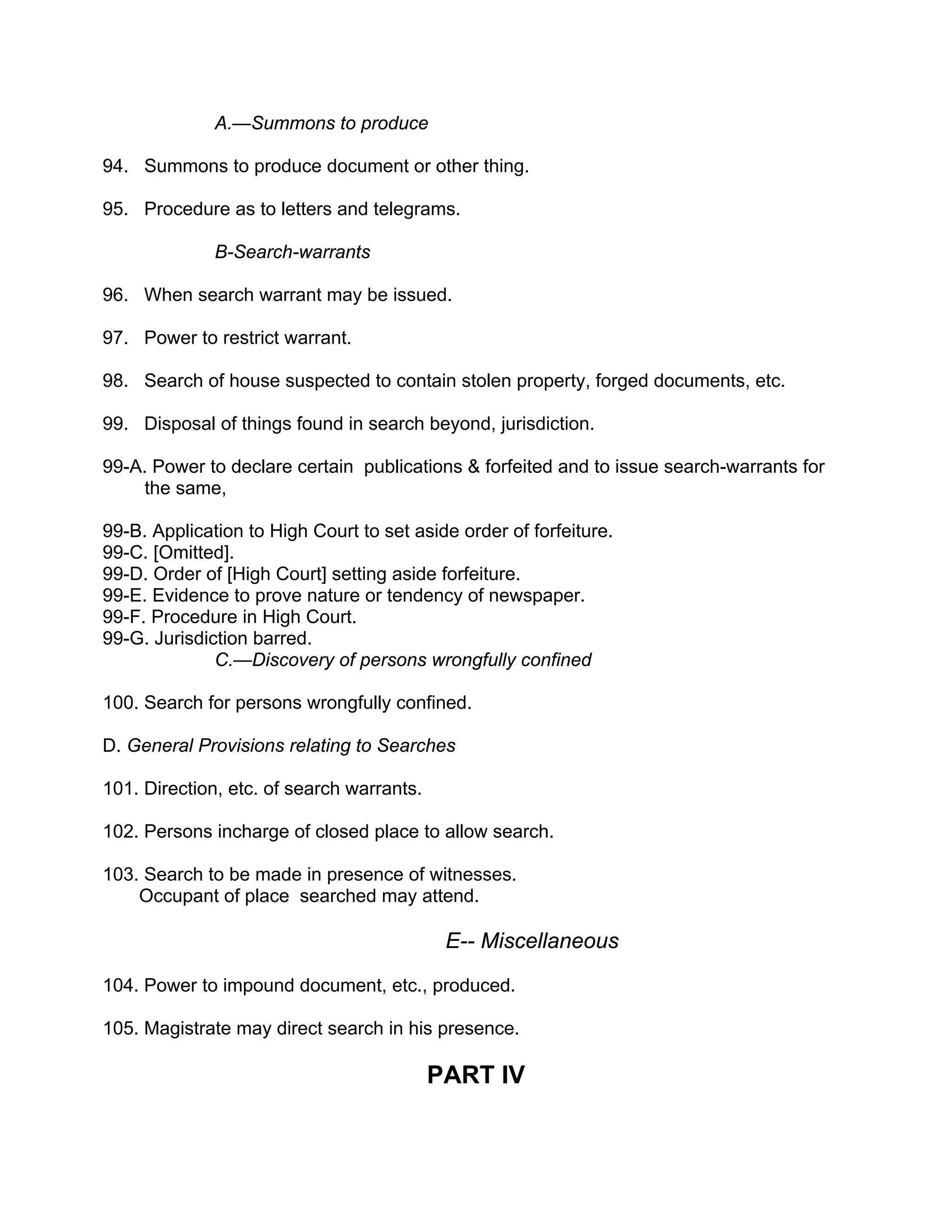 Code of criminal procedure 1898 | PDF | Crime & Harmful Acts to ...