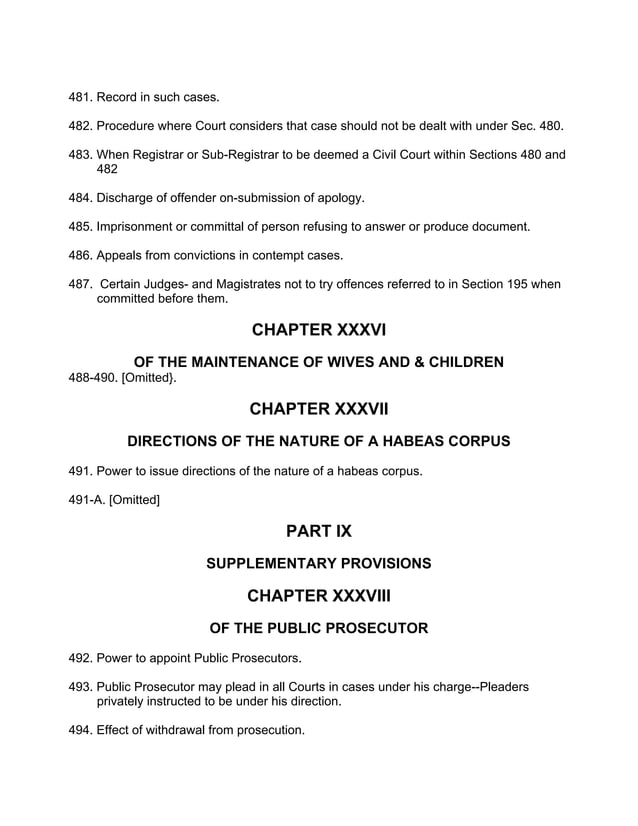 Code of criminal procedure 1898 | PDF | Crime & Harmful Acts to Individuals, Society & Human ...