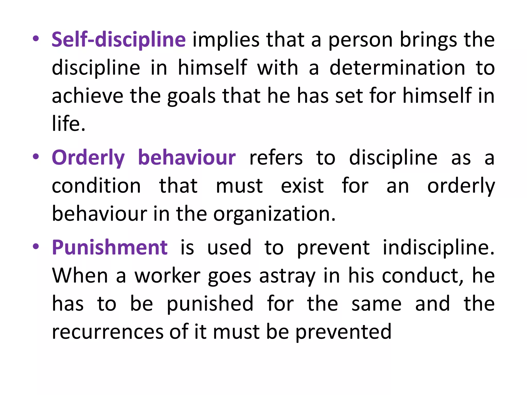 Code of discipline | PPTX