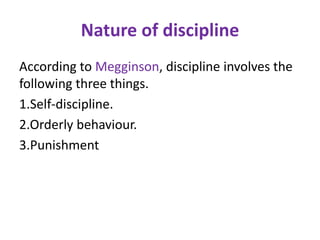 Code of discipline | PPTX