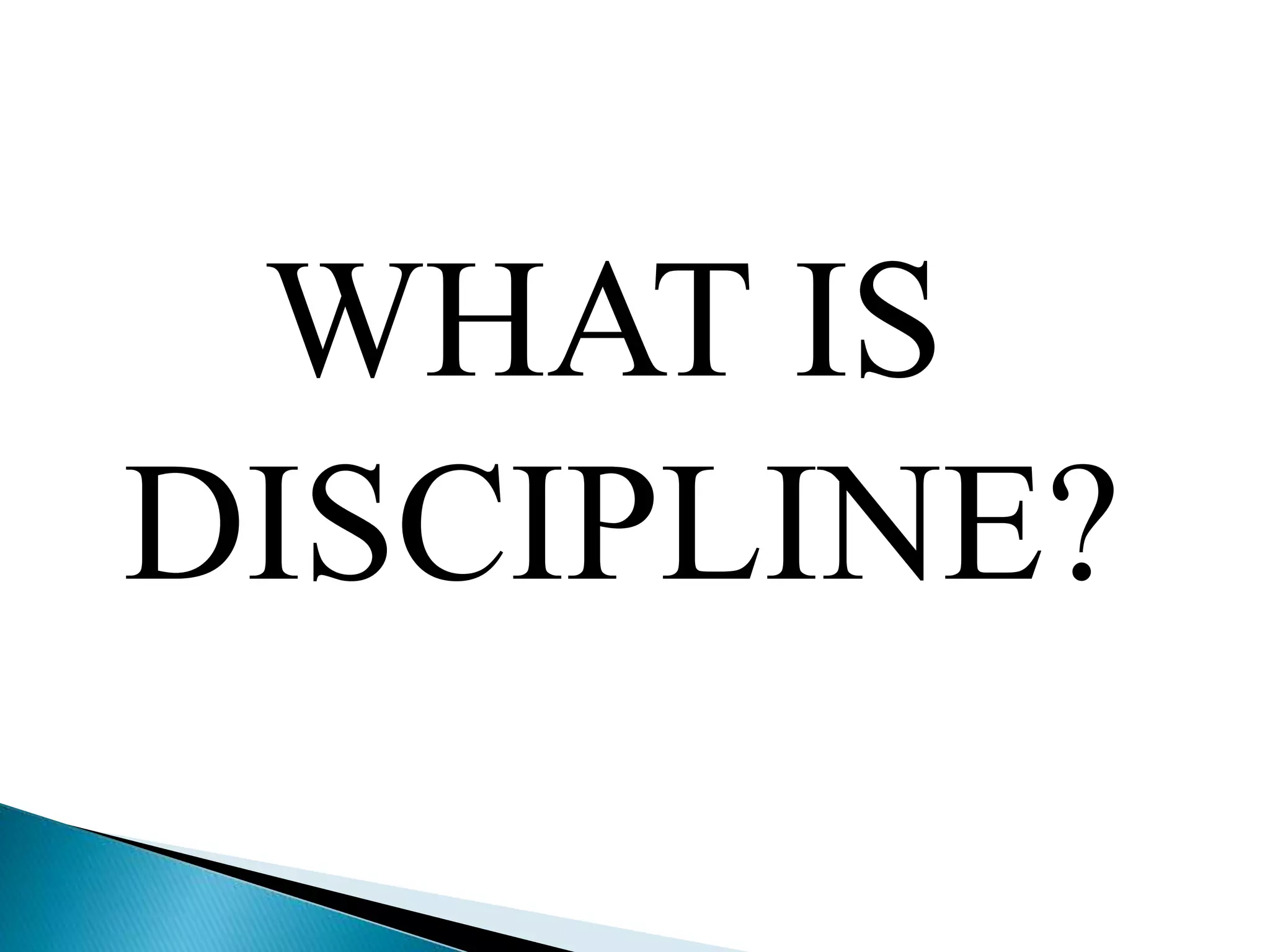 Code of discipline | PPTX