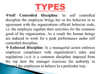 Code of discipline | PPTX