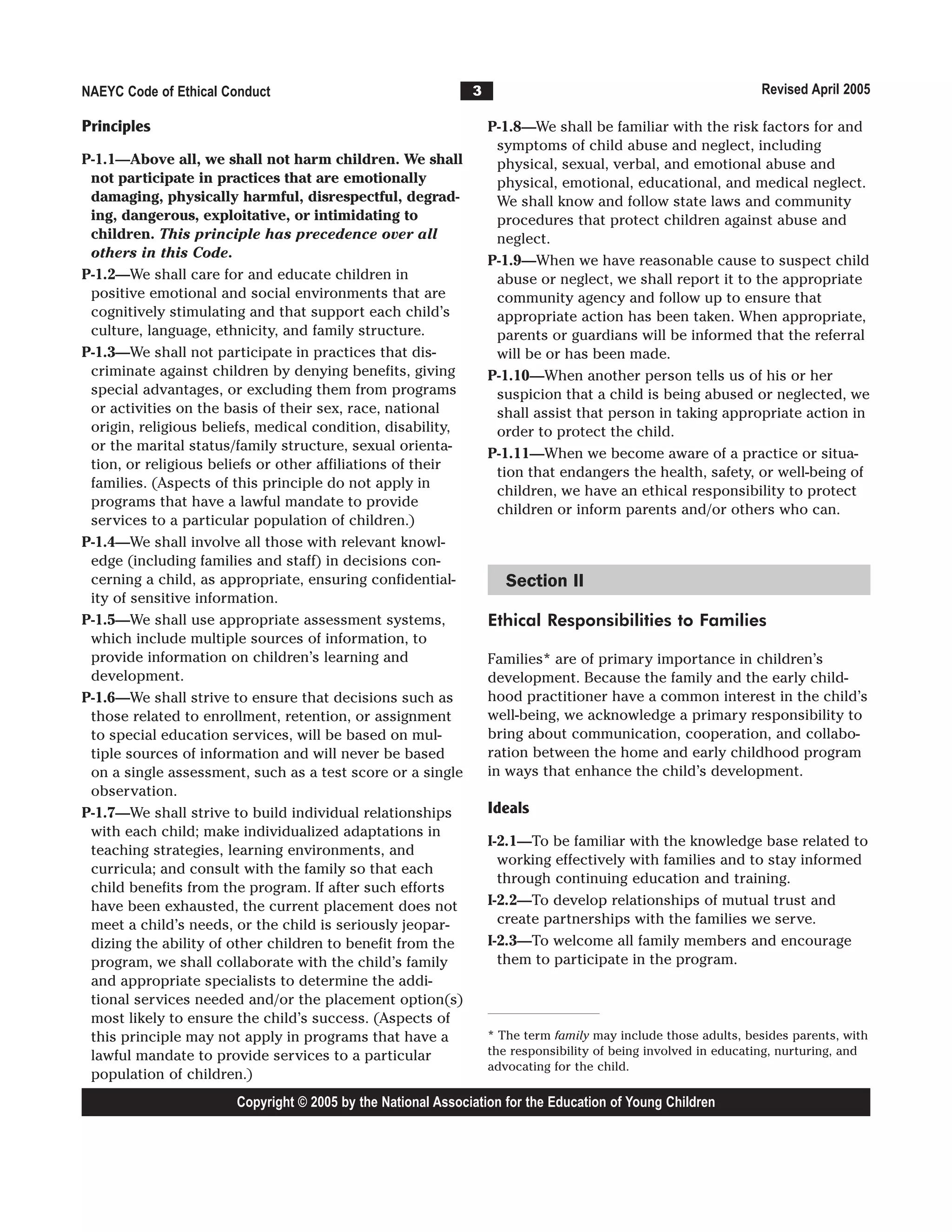 Code of ethical conduct statement | PDF