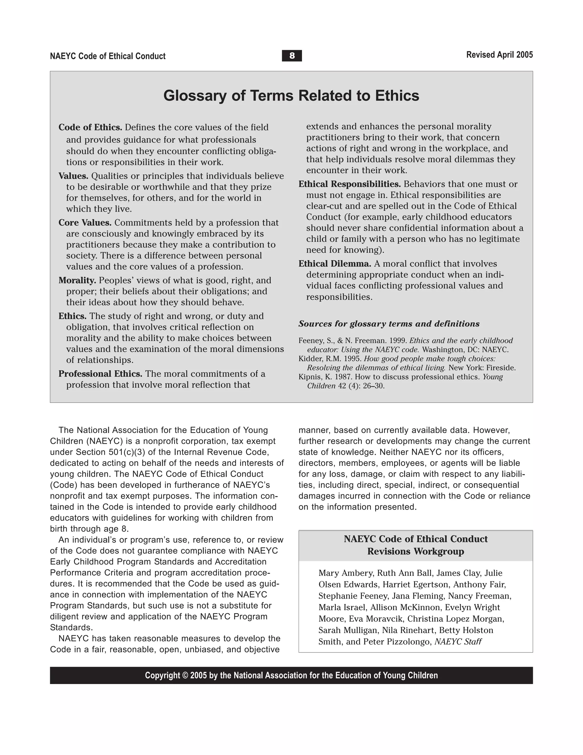 Code of ethical conduct statement | PDF