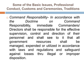 ETHICS AND CONDUCT (POLICE) | PPTX